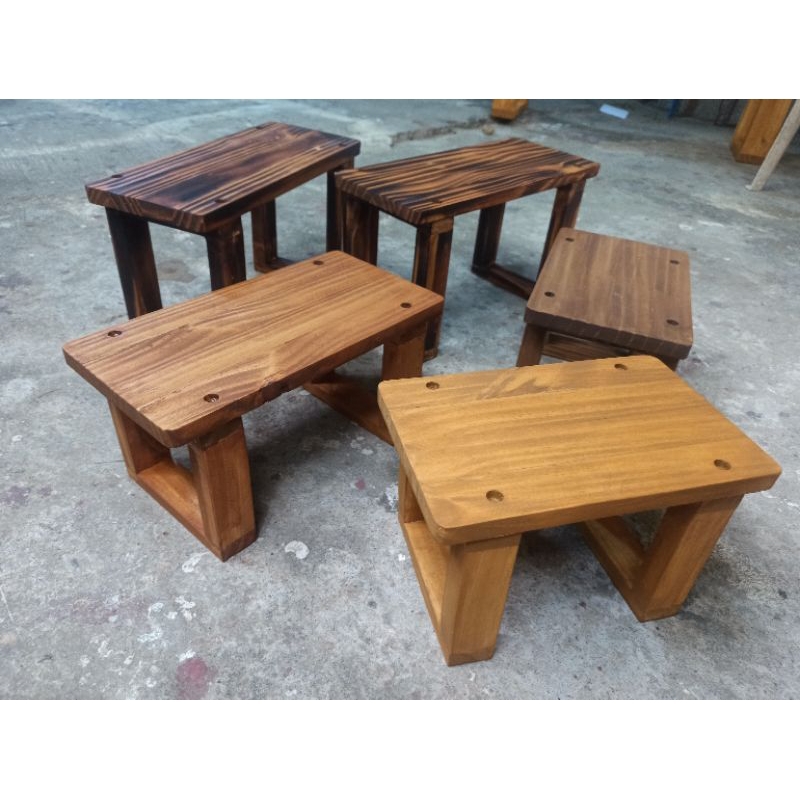 Wooden Bankito Modern Design | Shopee Philippines