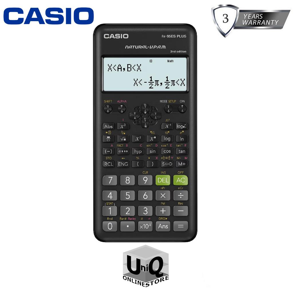 Casio Standard Scientific Calculator 10 + 2 digits, FX-95ESPLUS, Dot ...
