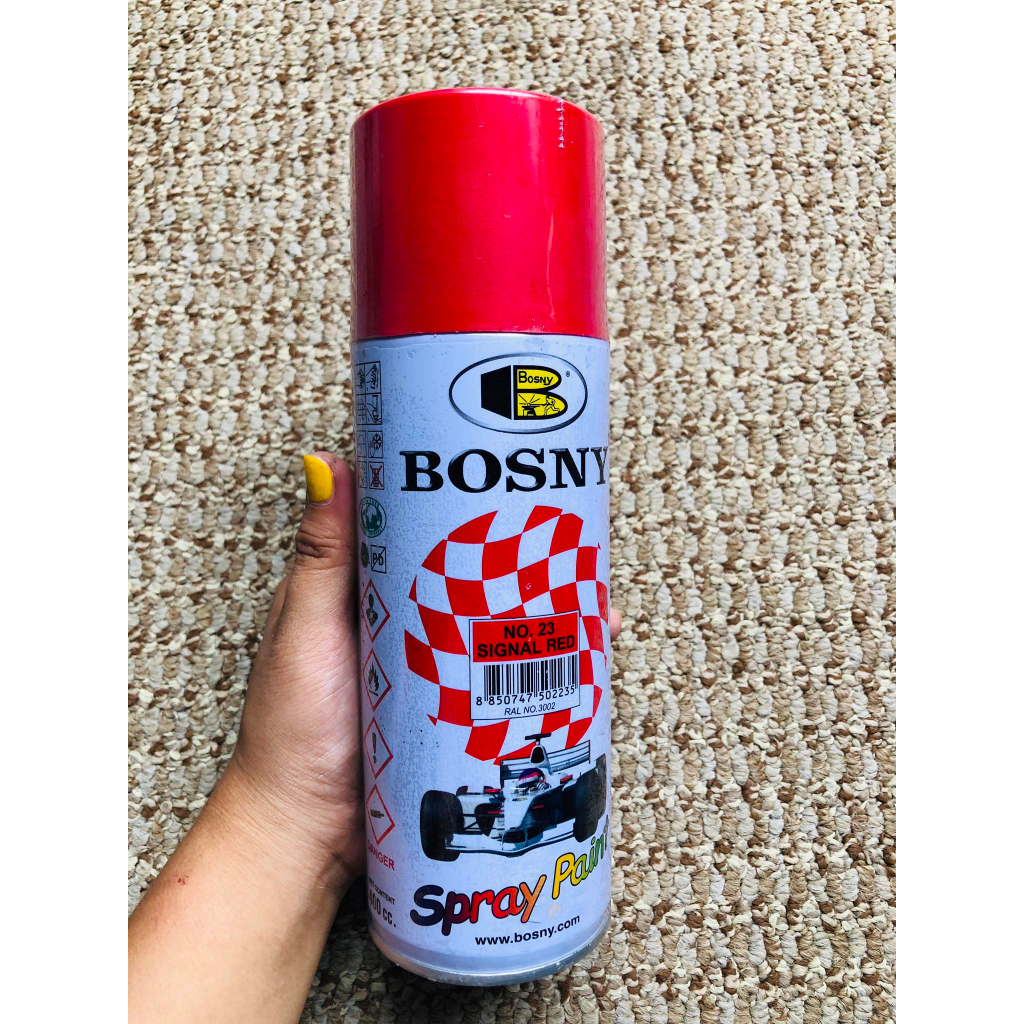 BOSNY SPRAY PAINT NO.23 SIGNAL RED 300G. | Shopee Philippines