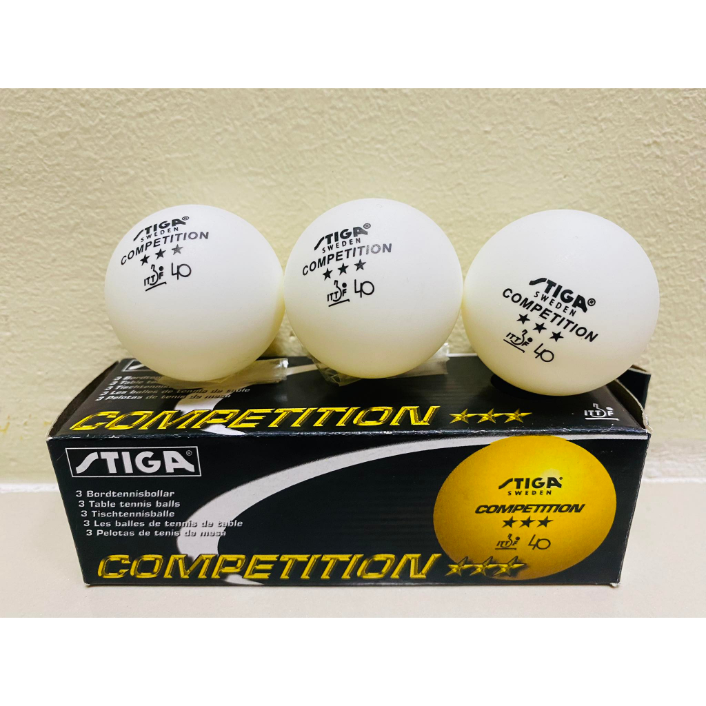 Stiga Table Tennis Balls ( WHITE AND ORANGE ) 3PCS ball | Shopee ...