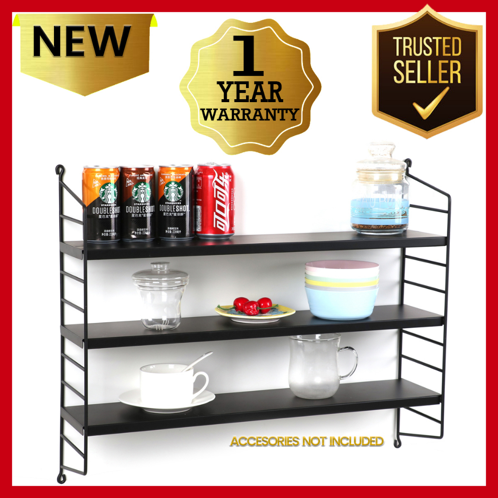 Arden 3-Tier Metal Wall Shelf | Shopee Philippines
