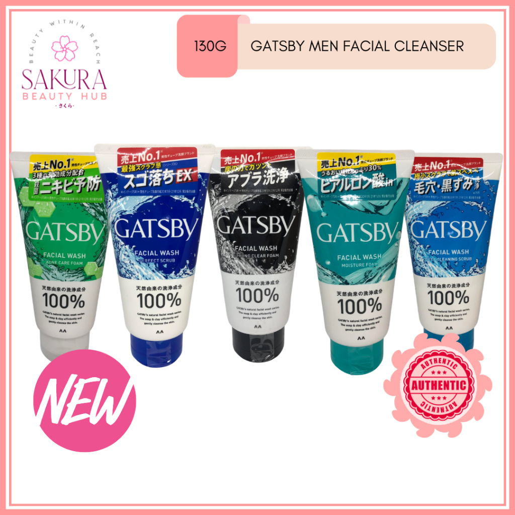 GATSBY Facial Wash tube 130g/160g | Shopee Philippines