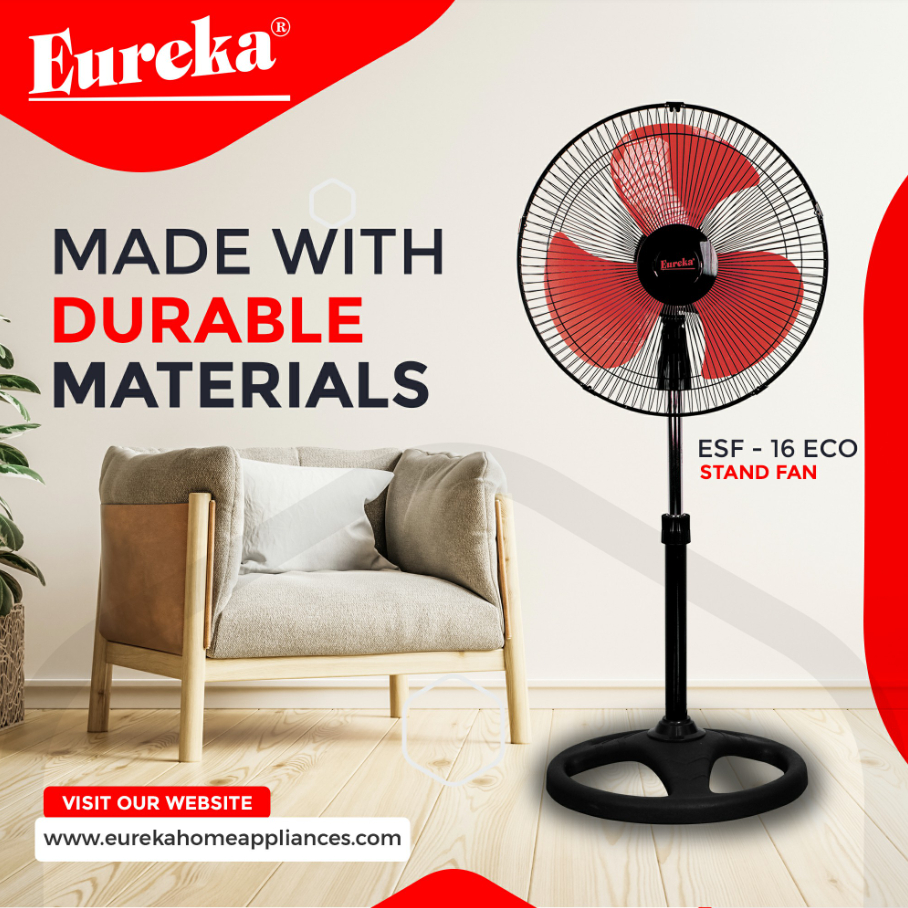 EUREKA ESF16ECO STAND FAN/ STAND FAN / ELECTRIC FAN / 3 BLADE STAND FAN ...