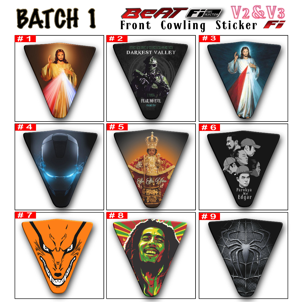 HONDA BEAT V2 COWLING LAMINATED STICKER | Shopee Philippines