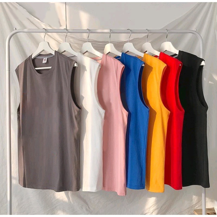 Plain Muscle Tee Summer Tee Gym Tee For Men Sando For Men Tanks For Men ...