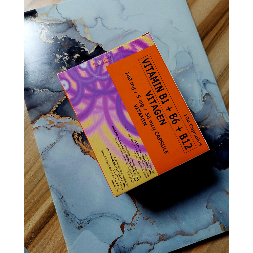 VITAMIN B1 + B6 + B12 (VITAGEN) CAPSULE 100's | Shopee Philippines