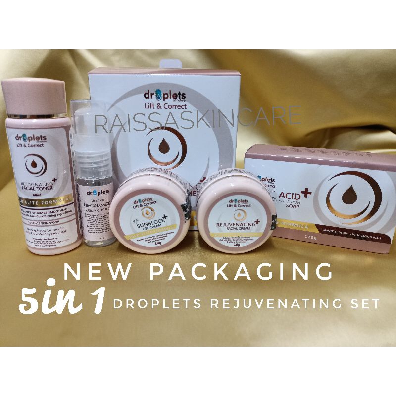 Droplet Rejuvenating Set 5in 1 with Niacinamide serum(New Packaging ...