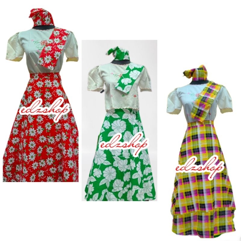 baro at saya costume pang sayaw.please double check the size guide ...