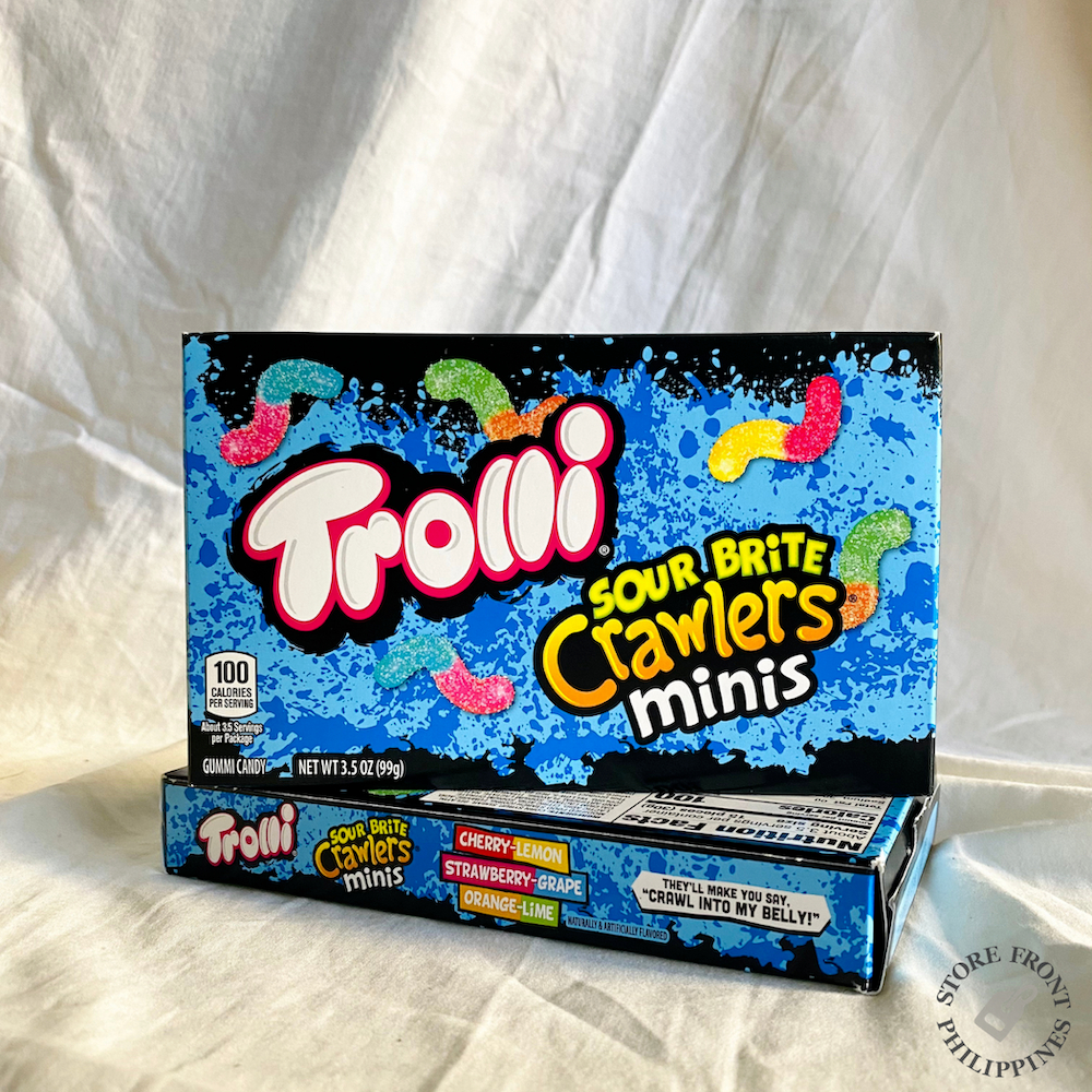 Trolli Sour Brite Crawlers Mini Gummy Candy in Theater Box | Shopee ...