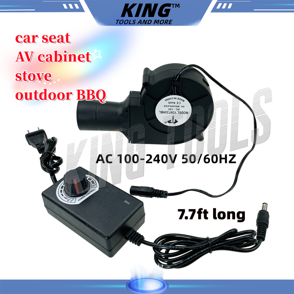 9733 BBQ Blower Fan Portable Air Blower 12V Outdoor cooking blowe ...