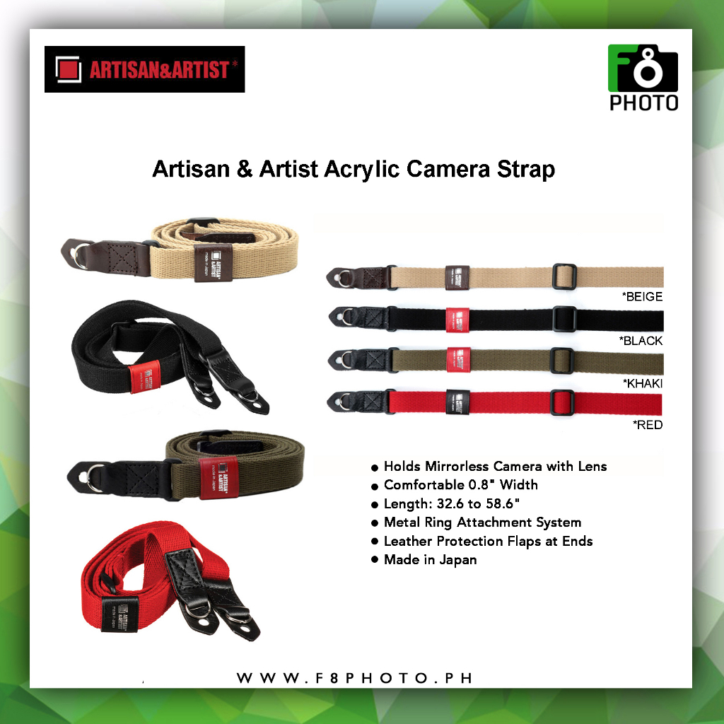 Artisan&Artist Acrylic Camera Strap (ACAM-100A) | Shopee Philippines