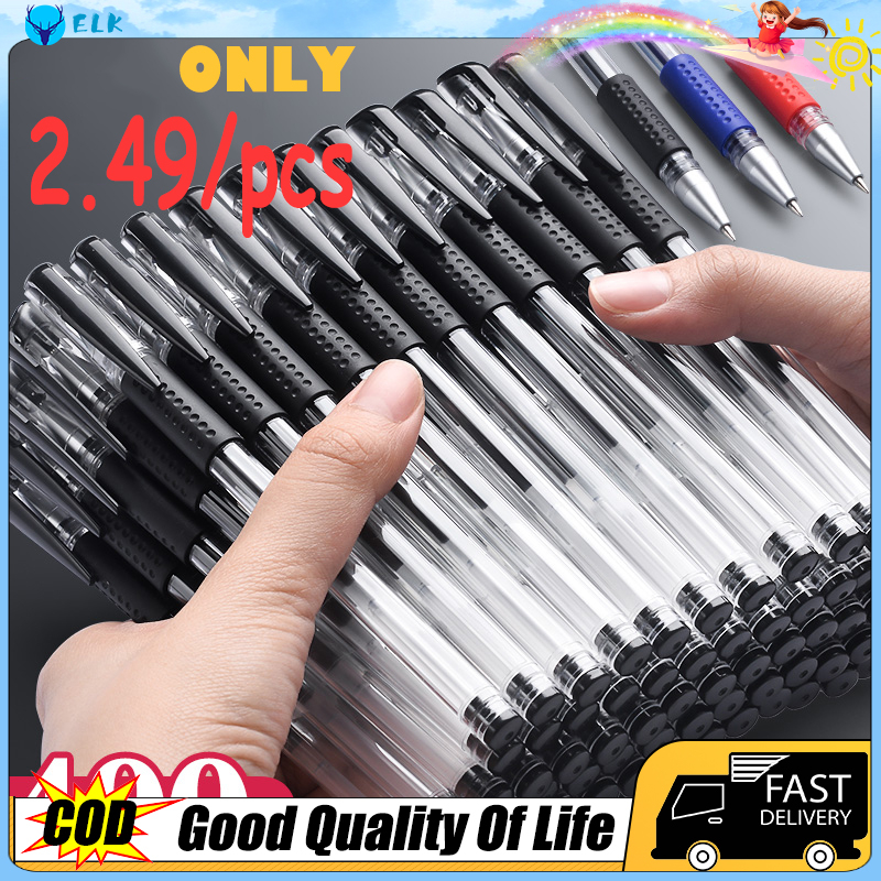 【ELK】Wholesale 100pcs BallPen set Gel Pen ball pen Black Blue Red Ink 0 ...