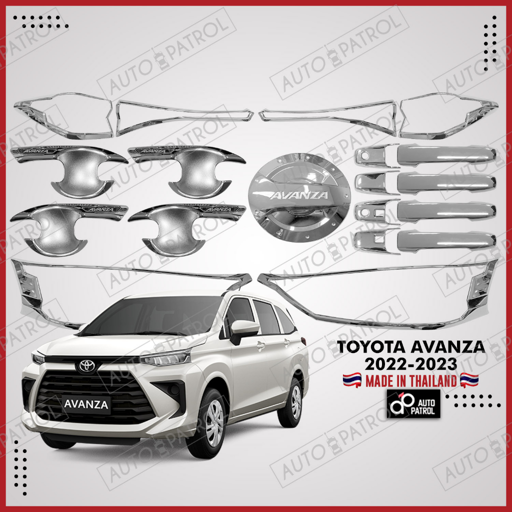 Toyota Avanza 2022-2023 Combo Garnish Set Chrome | Shopee Philippines