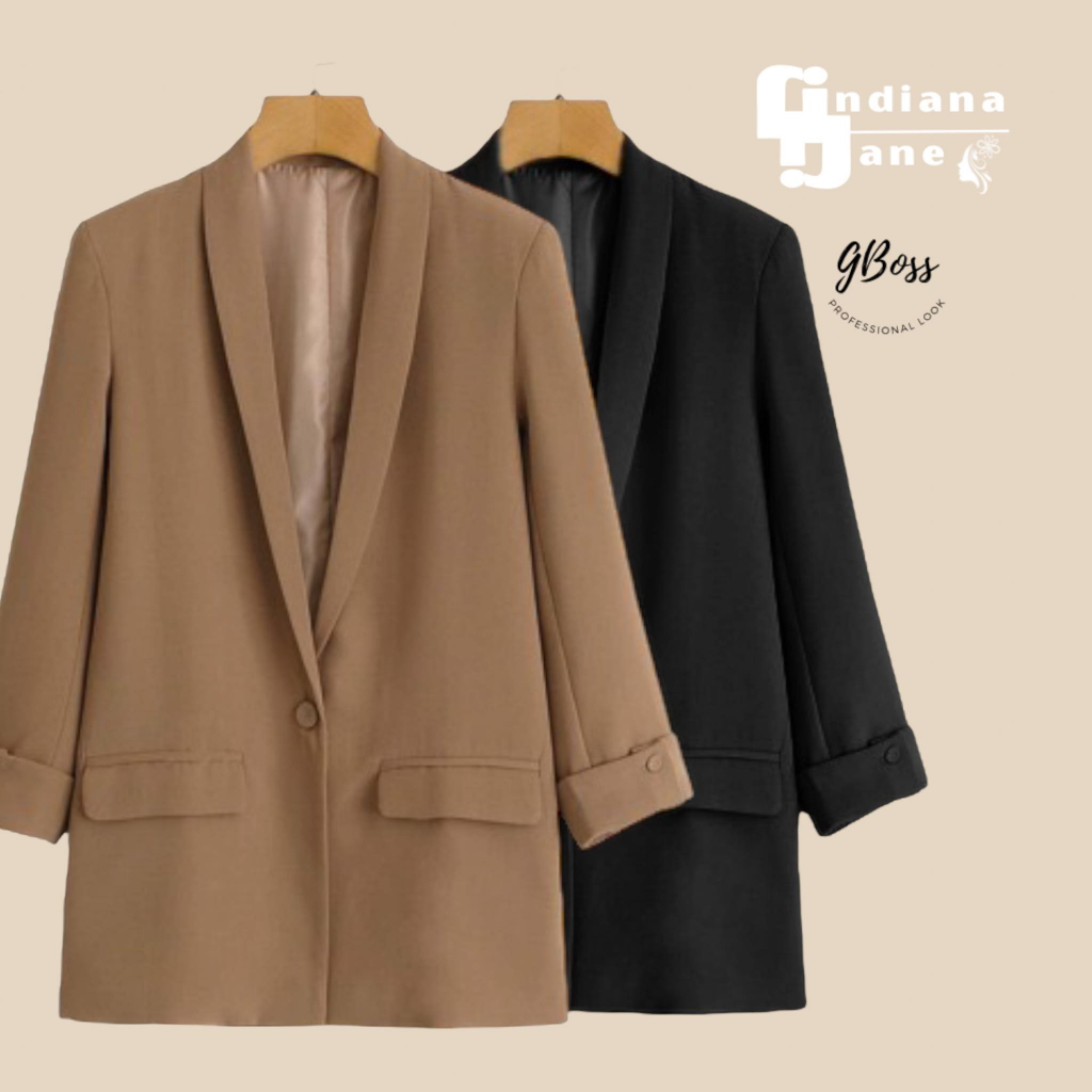 GBOSS Shawl Collar Blazer w Lining | Shopee Philippines