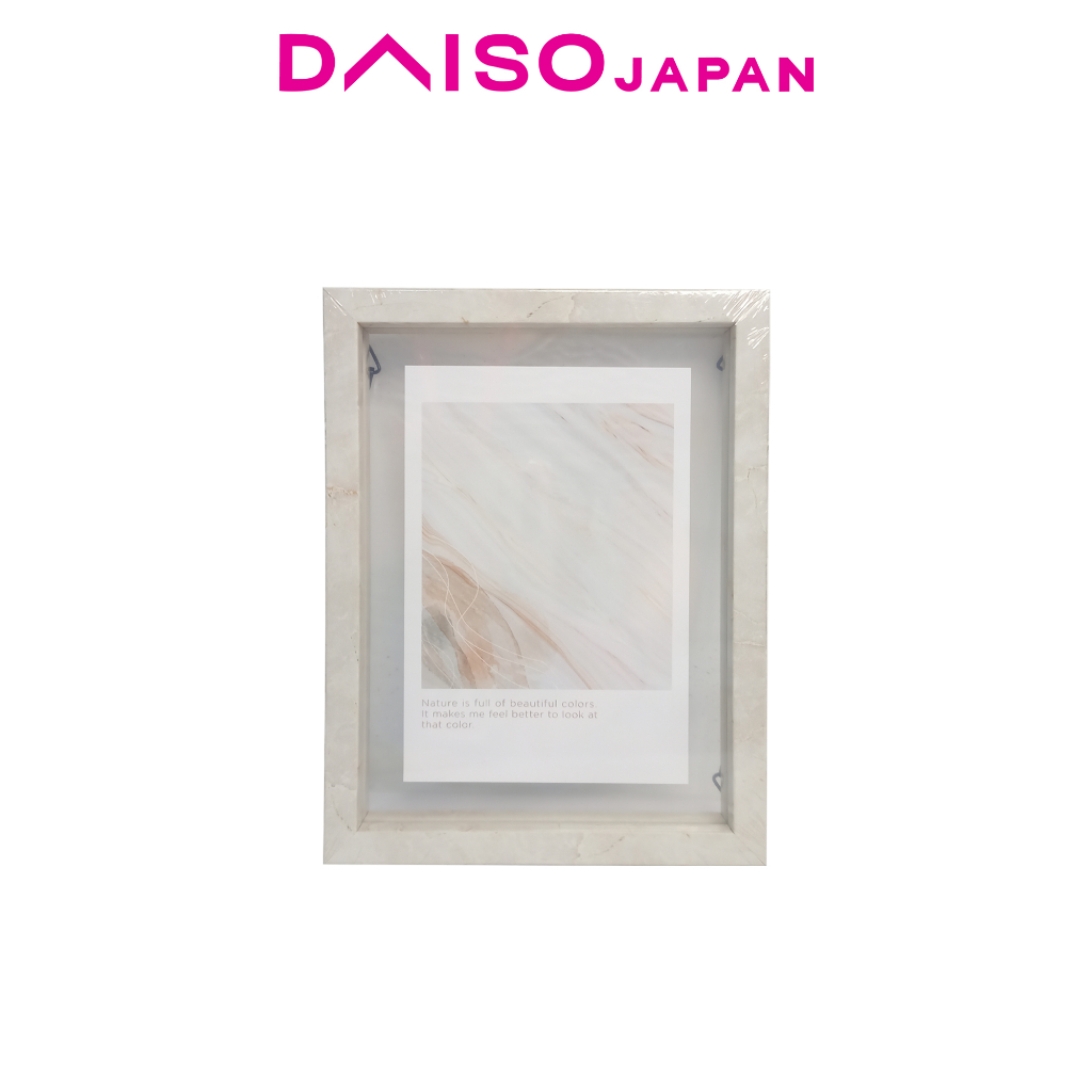 Daiso 3R Marble Designed Photo Frame | Shopee Philippines