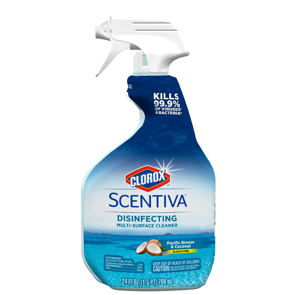 Clorox Scentiva Disinfecting Multi Surface Spray Pacific Breeze ...