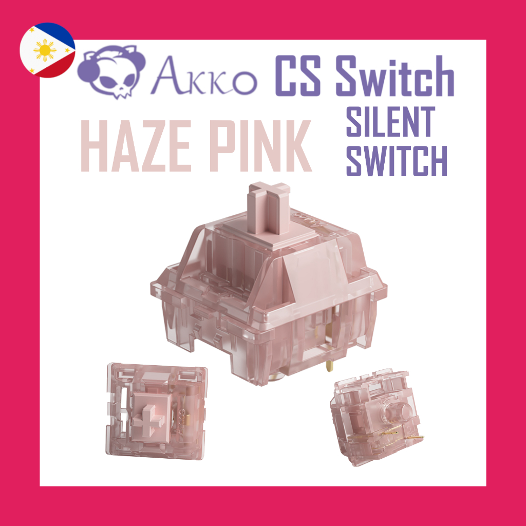Akko Haze Pink Silent CS Switch Mute Switch 3 Pin | Shopee Philippines