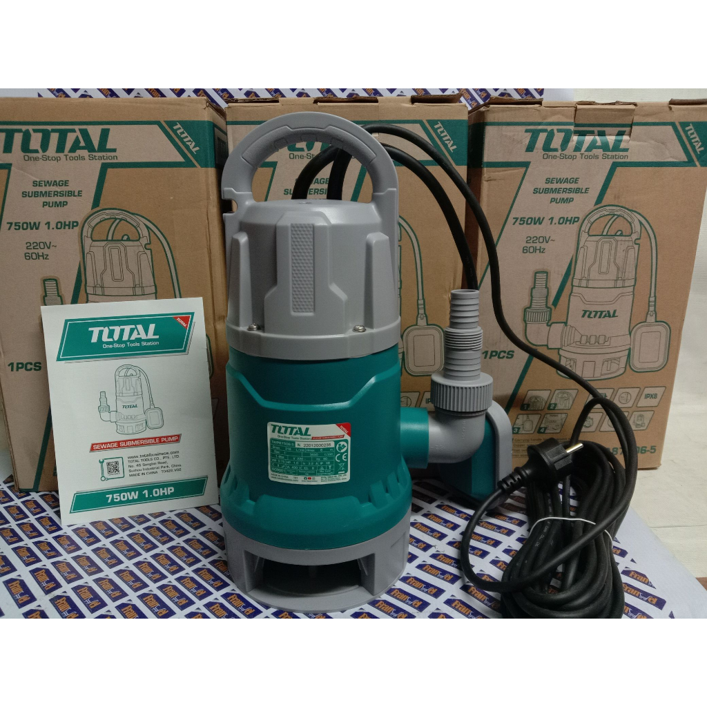 TOTAL 1HP. Sewage Submersible Pump | Shopee Philippines