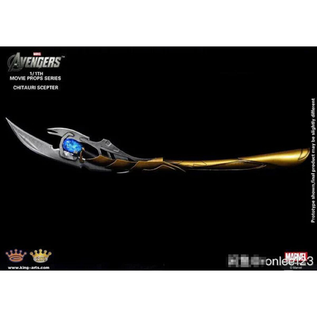 KING ARTS MOVIE PROP SERIES LOKI CHITAURI SCEPTER 1/1 SCALE - MPS003 ...