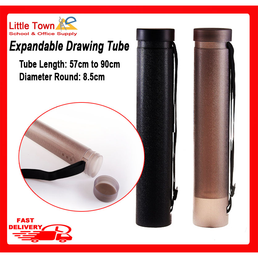 Portable Plastic Drawing Tube Expandable Telescopic Storage Case for ...
