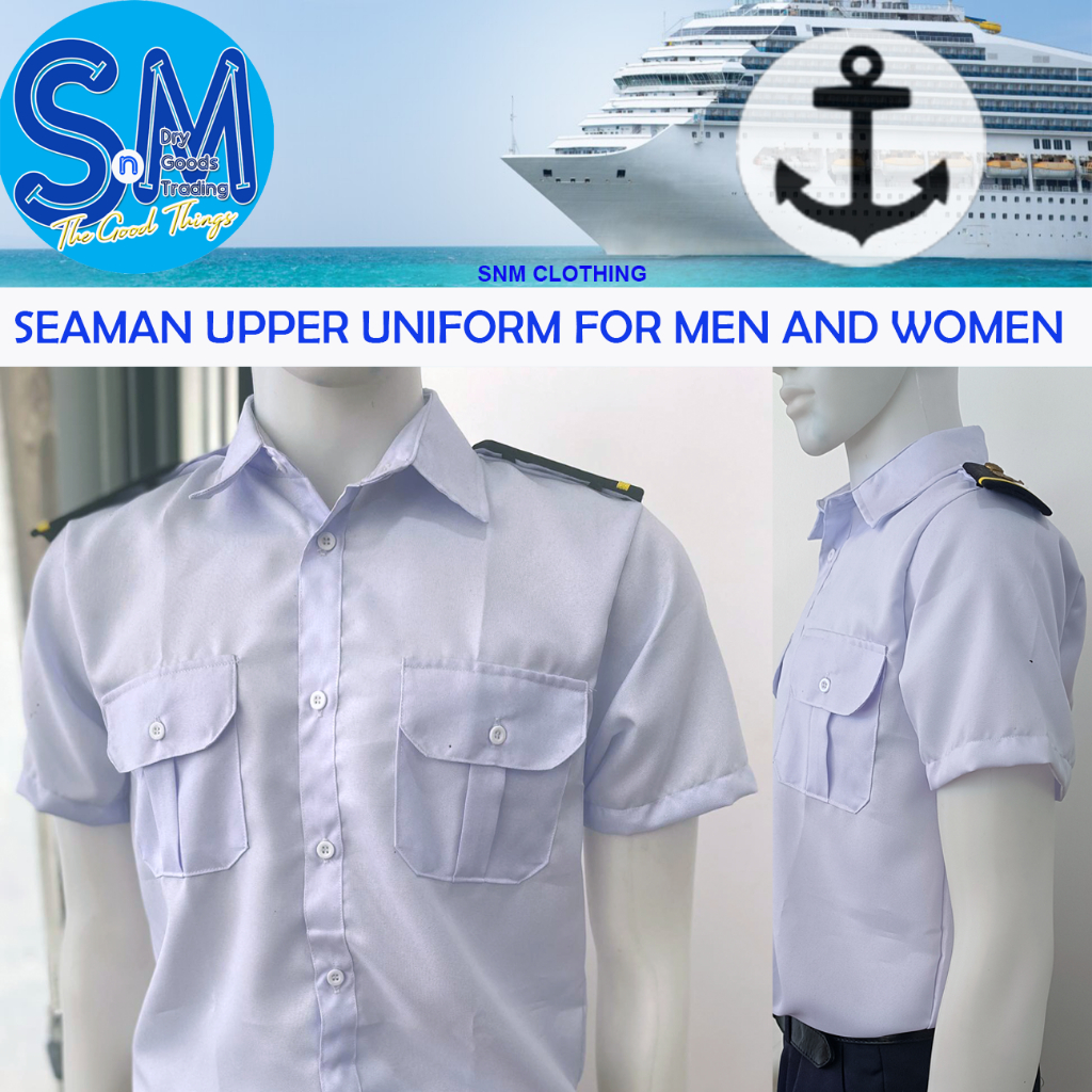 MEN AND WOMEN MARITIME SEAMAN SHORT SLEEVE HIGH QUALITY UNIFORM SIZE ...