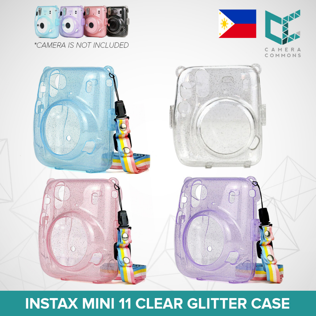 Clear Glitter Case for Fujifilm Instax Mini 11 Mini 12 Camera ...