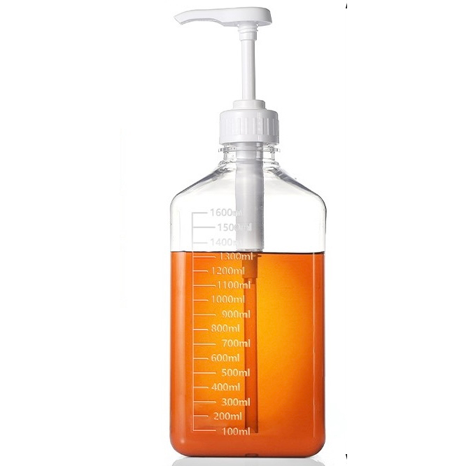 Fructose Syrup Press Glass Bottle 1100ml 10cc Juice Dispenser Pump ...