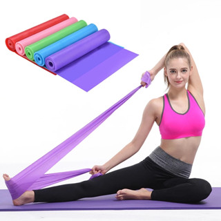 Natural Latex Rubber Yoga Pilates Resistance Band Fitness Elastic ...