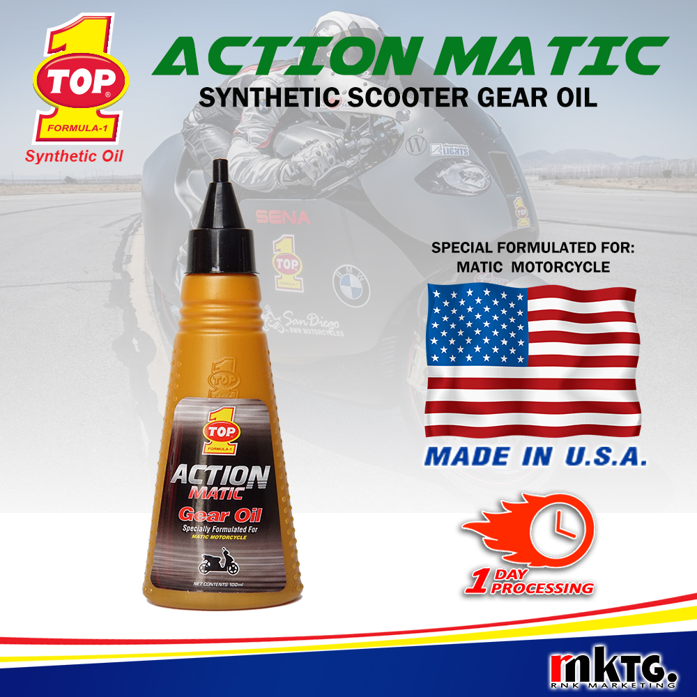 Top1 Action Matic Synthetic GEAR OIL 100ml&120ml | Shopee Philippines