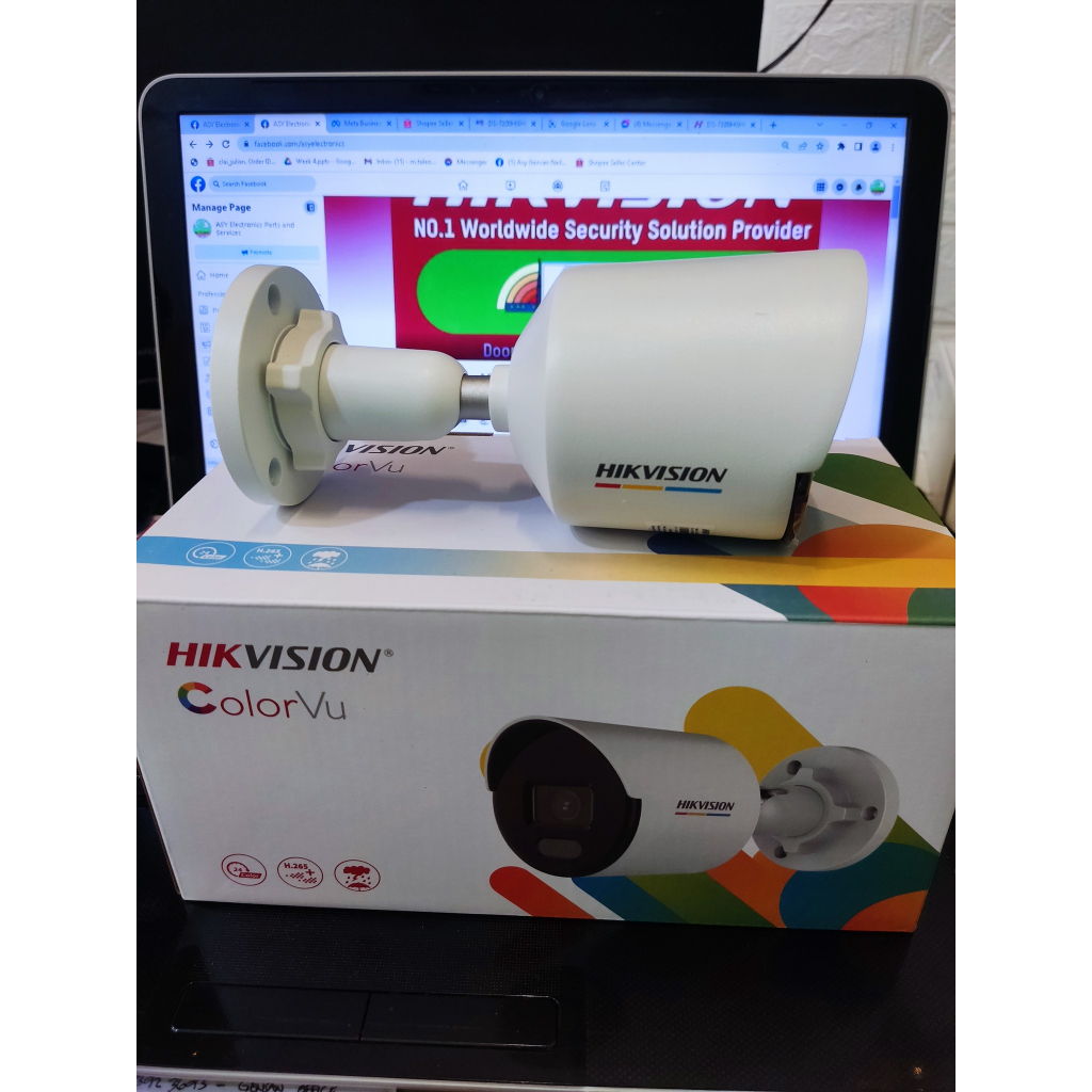 Hikvision | DS-2CD1027G0-L 2 MP ColorVu Fixed Bullet Network Camera | Shopee Philippines