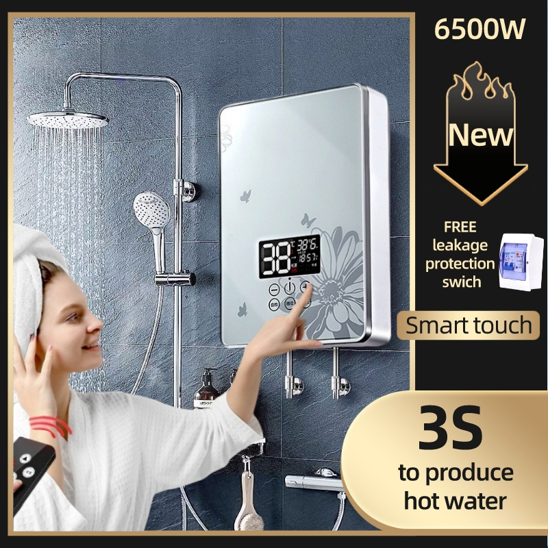 Water heater 6KW home shower heater smart control 3S produce hot water ...