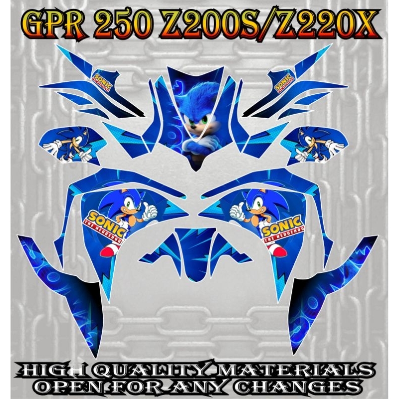 Motorstar GPR 250, Z200s, z200, z200ii, xplorer, decals sticker ...