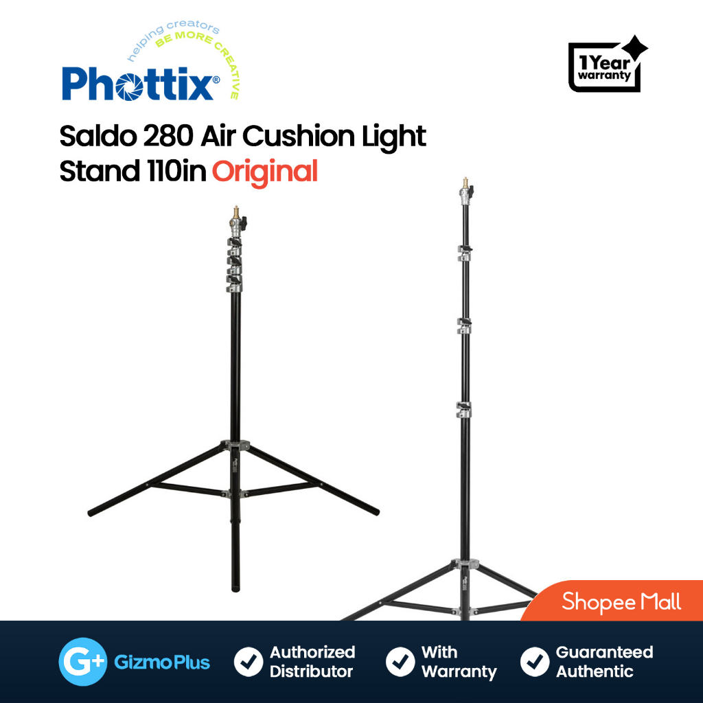 Phottix Saldo 280 Air-Cushioned Light Stand | Shopee Philippines
