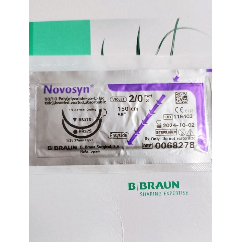 Novosyn 2/0 double Needle sold per dozen(12pcs) | Shopee Philippines