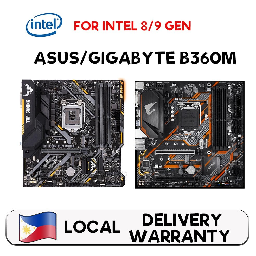 99NEW !INTEL B360 B365M MATX MOTHERBOARD TUF AORUS ELITE GIGABYTE ...