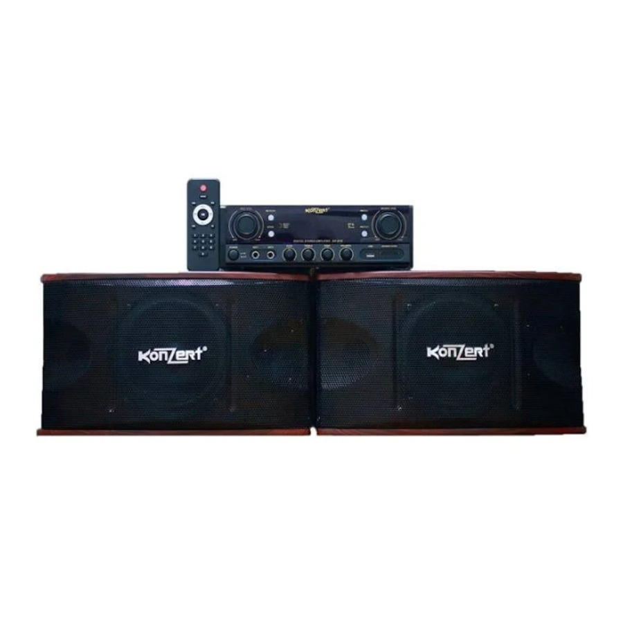 KONZERT KCS- 212 SPEAKER 50W X 2 Amplifier with FM Radio, USD, SD Port ...