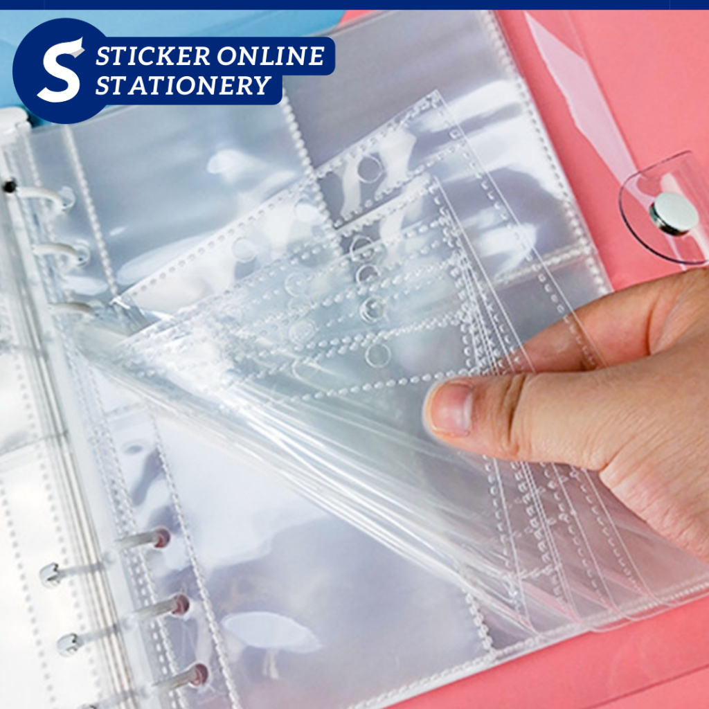 10pcs A5 Photocard Sleeves Album 6 Hole Transparent Lomo Card 1/2/4 ...