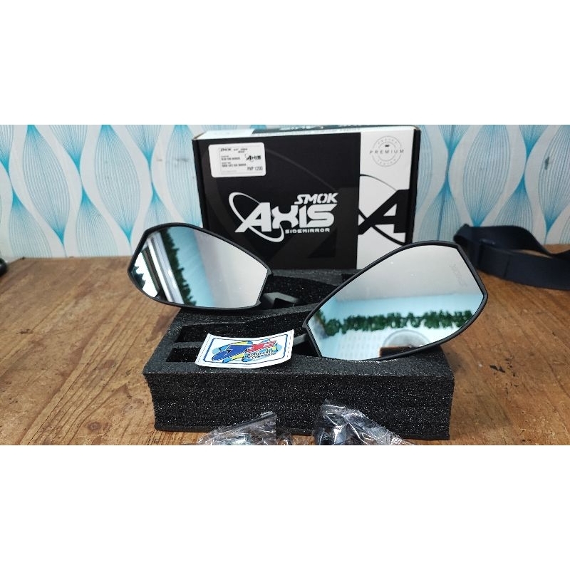 SMOK AXIS SIDE MIRROR FOR MOTORCYCLE UNIVERSAL | Shopee Philippines
