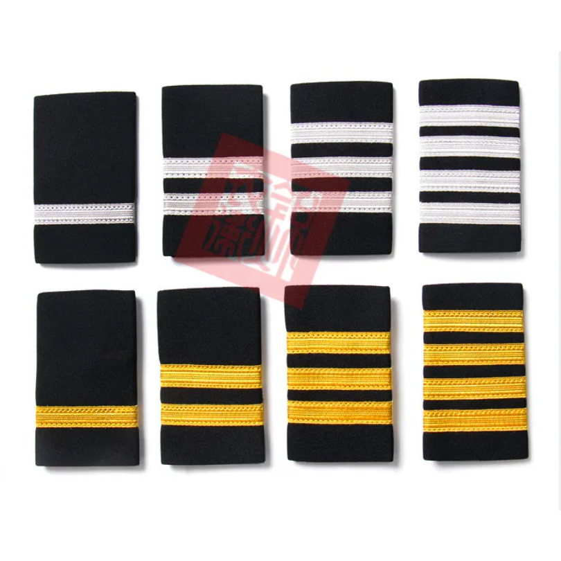 Pilot Epaulettes Aviator, Flight Crew ,Flight Engineer, Co-Pilot Bar ...
