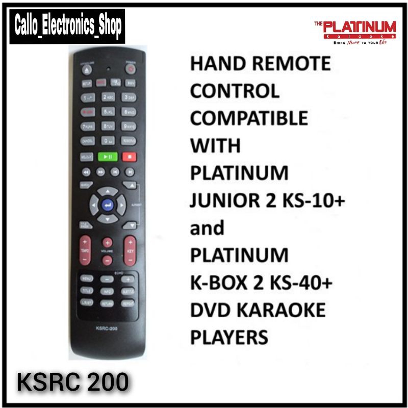 Platinum Remote Control KSRC-200 For Junior 2/KBOX-2 | Shopee Philippines