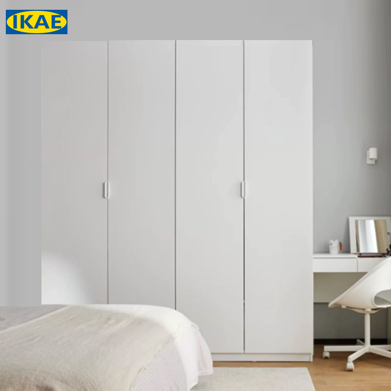 IKAE 3 Door Wood Wardrobe White Cabinet Bedroom Closet Megabox for ...