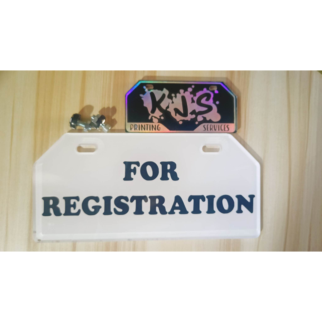 Acrylic conduction temporary plate number for Motorcycle NEW LTO ...
