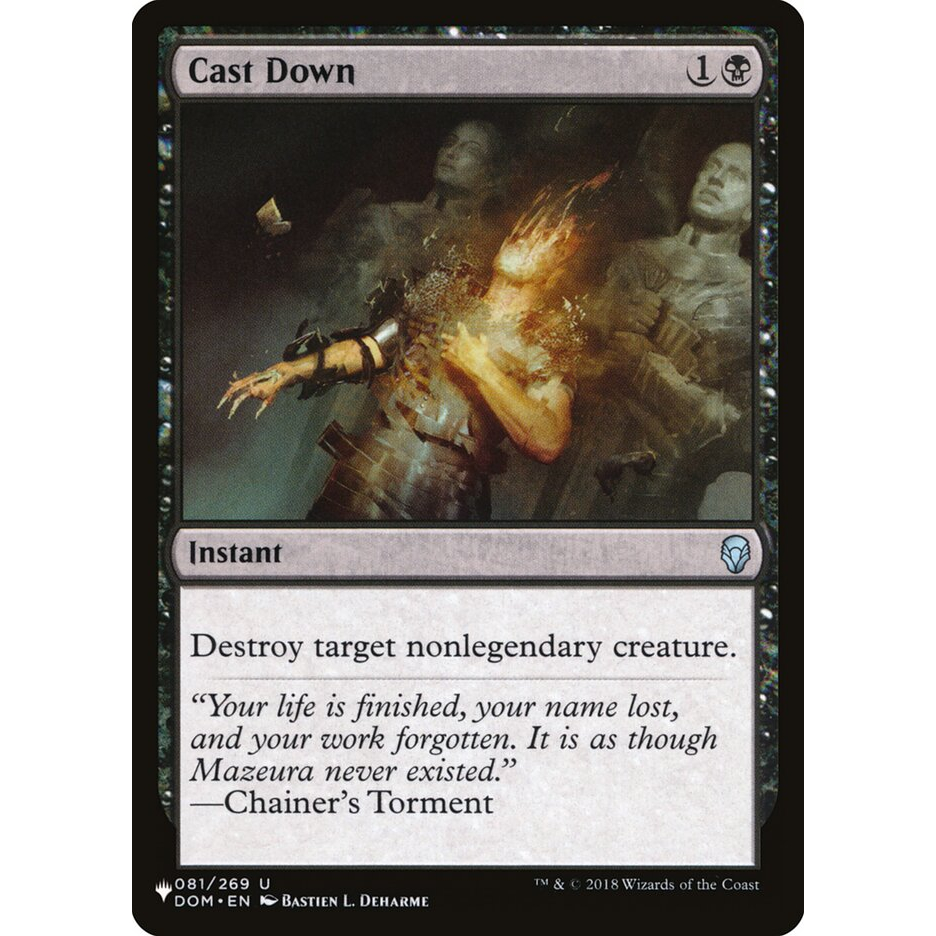 Cast Down - The List (TLP) | Shopee Philippines