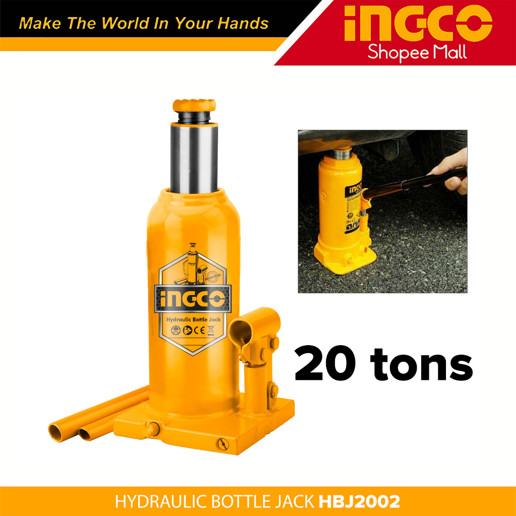 Ingco HBJ2002 20tons Hydraulic Bottle Jack IHT | Shopee Philippines