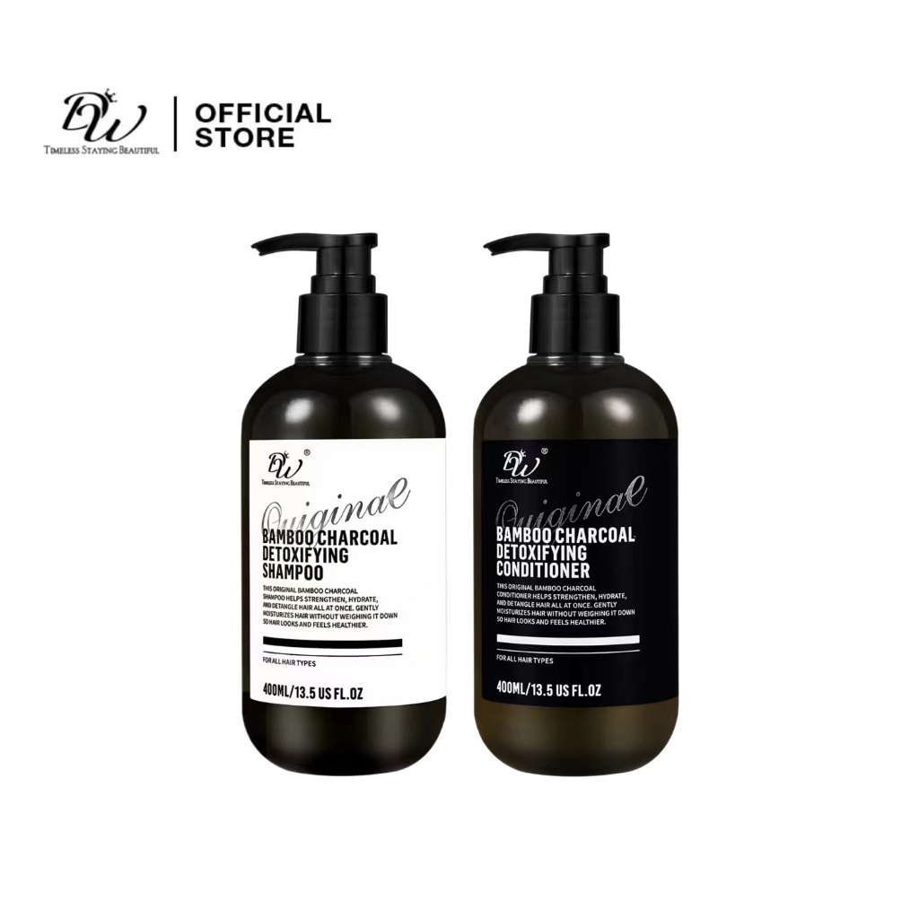 DW Bamboo Charcoal Detoxifying Scalp Clean Shampoo Or Conditioner 400ml | Shopee Philippines