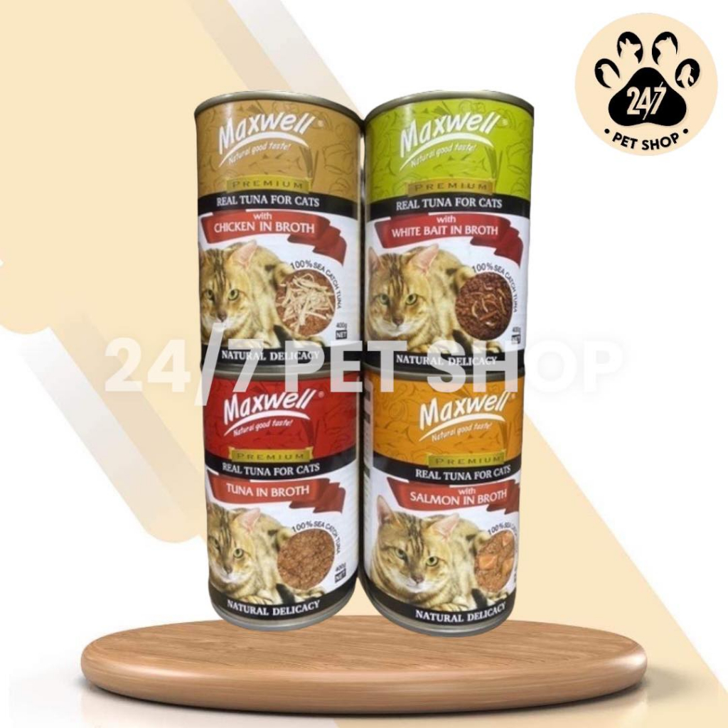 All Stages Adult Kitten 400g Maxwell Premium Real Tuna Cat Can Wet Food ...