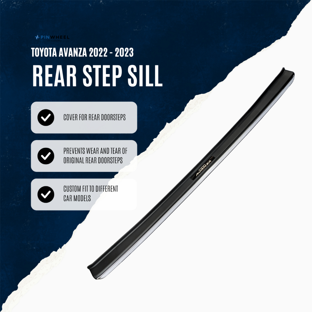 Toyota Avanza 2022-2023 Pinwheel Rear Step Sill | Shopee Philippines