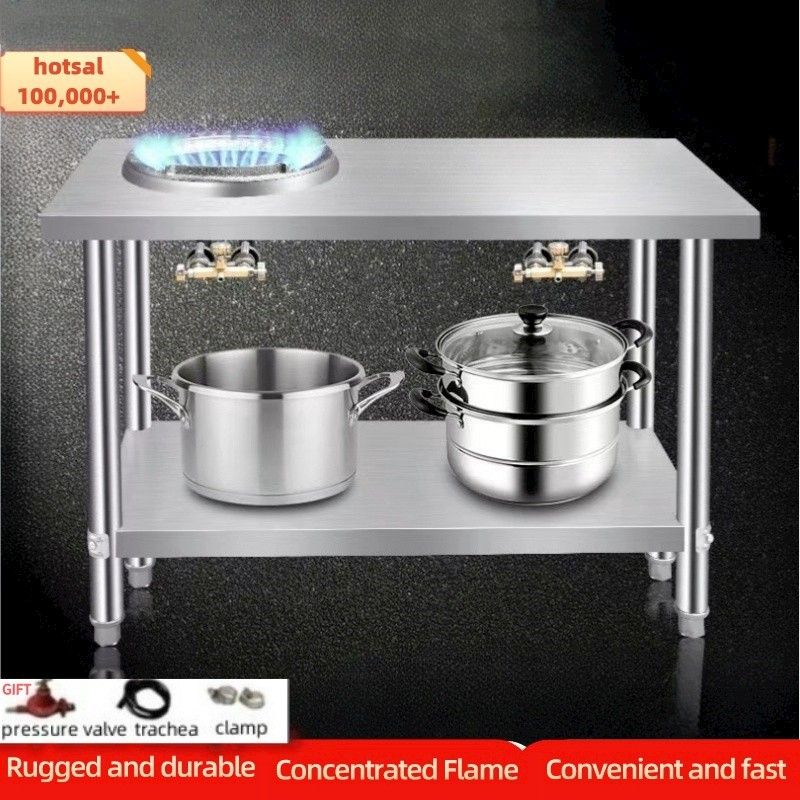 table stove commercial liquefied gas stove Stainless table Single and ...
