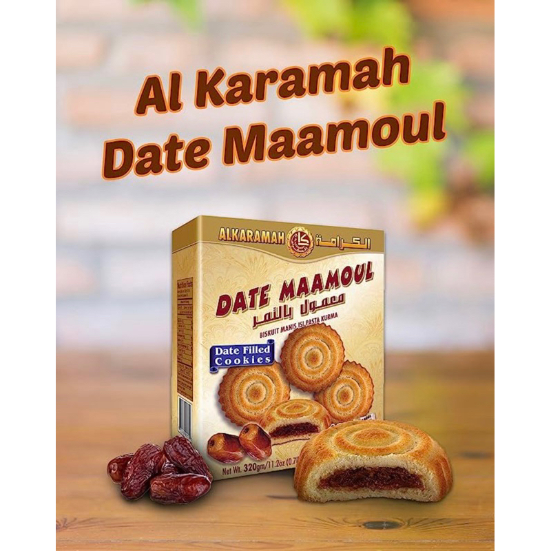 Al Karamah Dates Maamoul Cookies (16 x 20g) - Imported from Middle East ...