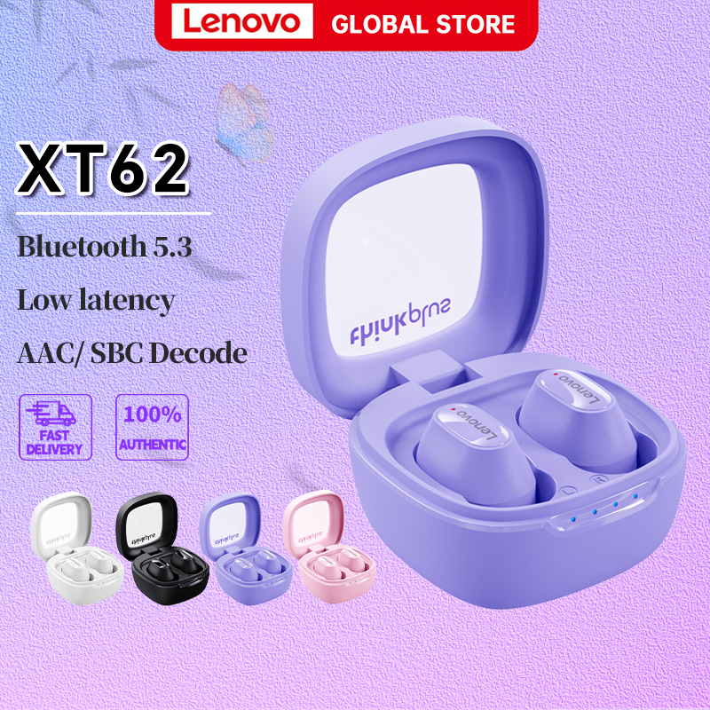 Lenovo Bridio XT62 TWS Bluetooth Earphone True Wireless Earbuds with ...